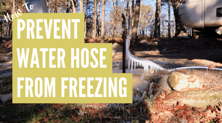 How To Keep an RV Water Hose From Freezing (Best Methods)