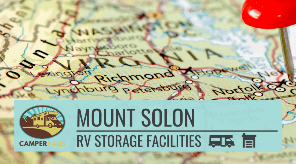 RV Storage in Mount Solon, Virginia