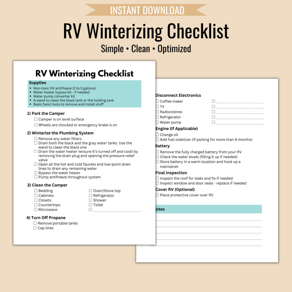 When Is the Best Time to Winterize My RV?