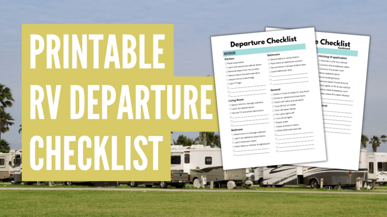 Ultimate RV Setup Checklist (Printable PDF)
